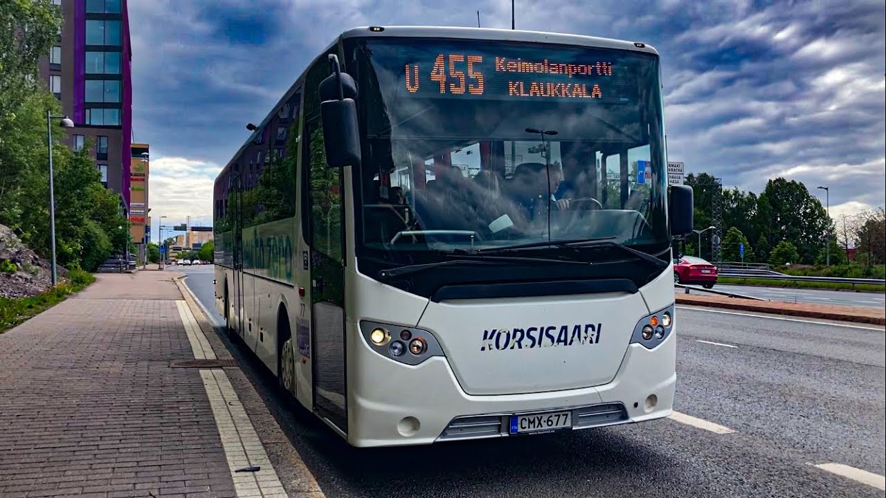 Korsisaari Omniexpress 320 4x2 Linjalla U 455 (77) - YouTube