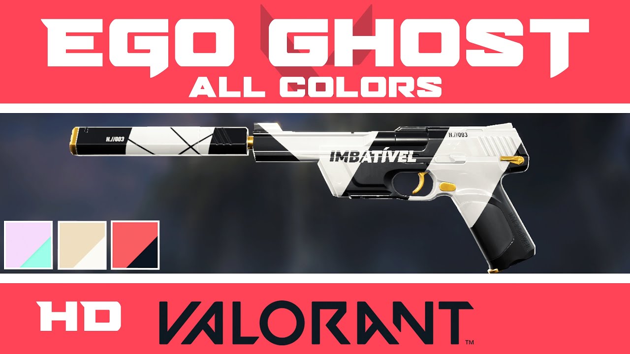 Ego Ghost VALORANT Skin | ALL COLORS IN-GAME | Skins HD Showcase - YouTube