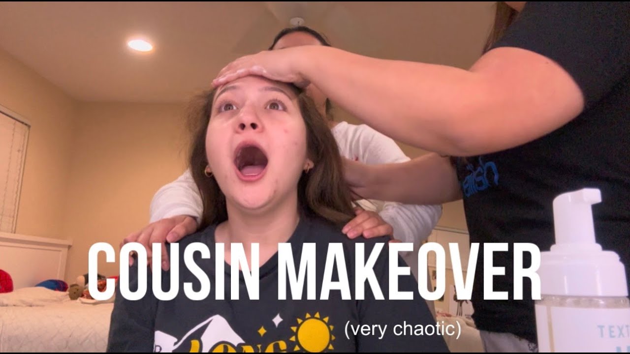 MY COUSINS GAVE ME A MAKEOVER😀 - YouTube