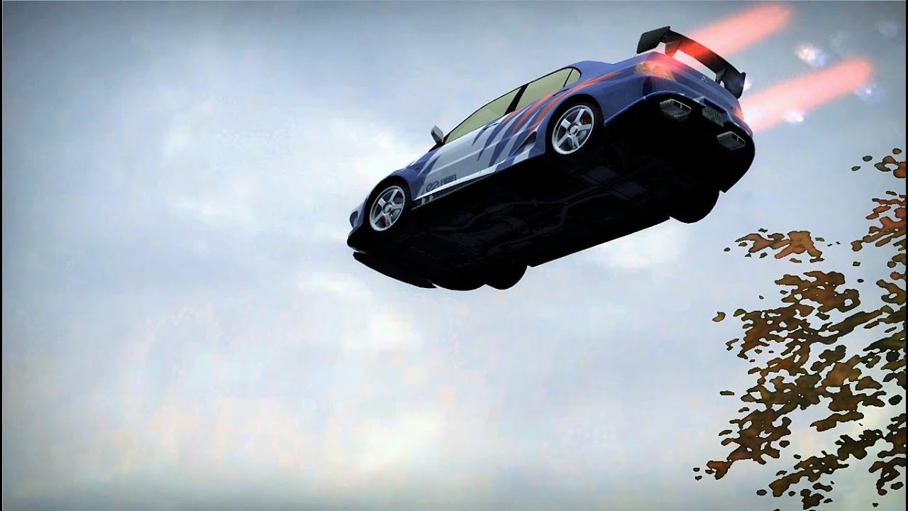 Boss Cars Flying Moments NFS MW 2005 - YouTube
