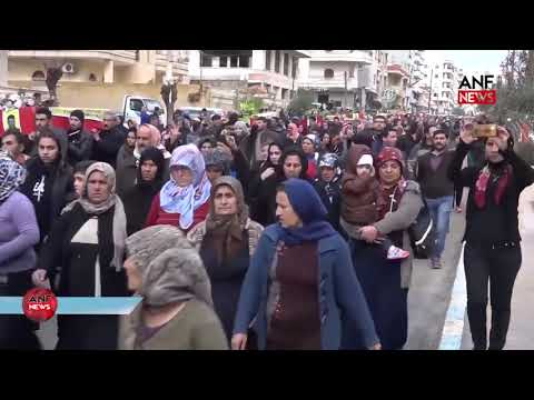 Afrin Operasyonunda Ölen PYD/YPG'lilerin Cenazeleri Toprağa Verildi 2. Video