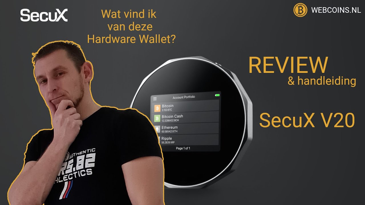 Review SecuX V20 Hardware Wallet 2.0 - YouTube