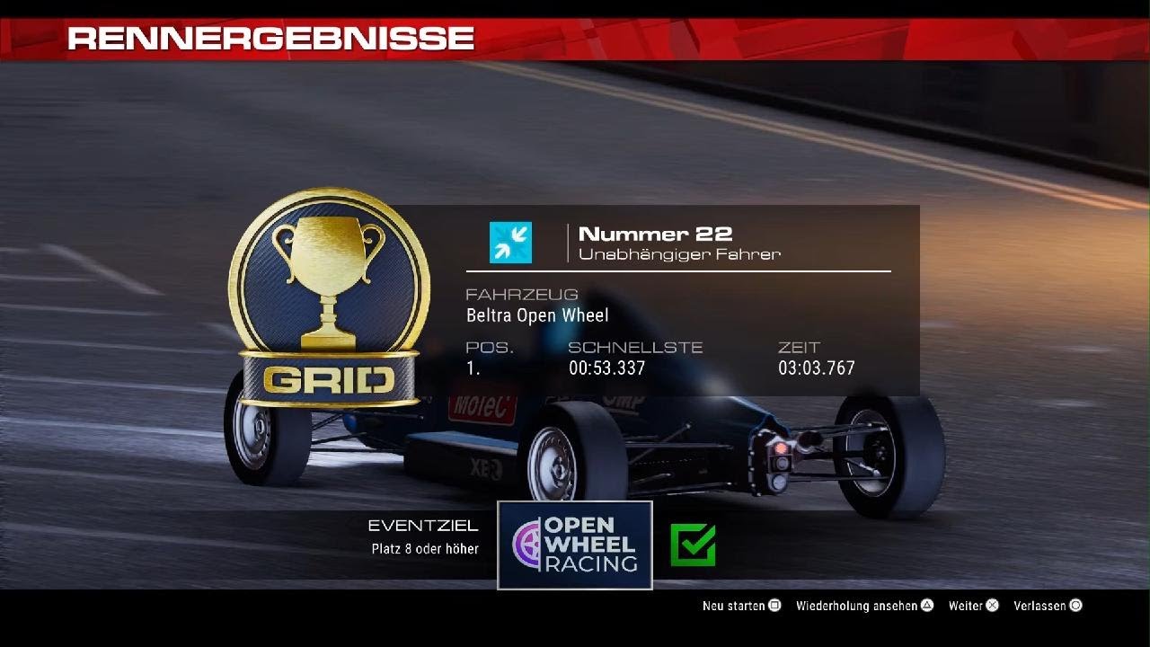 GRID Legends Testfahrt von Team Seneca bestanden - YouTube