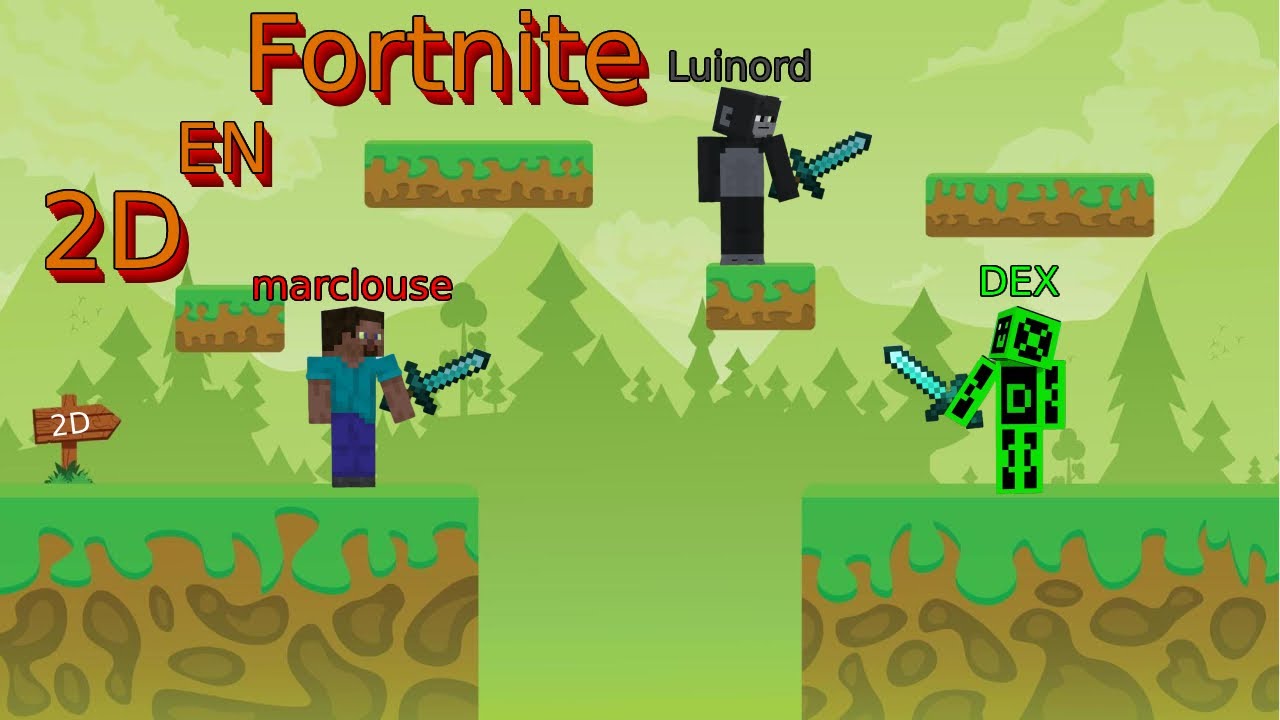 Je Joue à Fortnite en 2D ! - YouTube