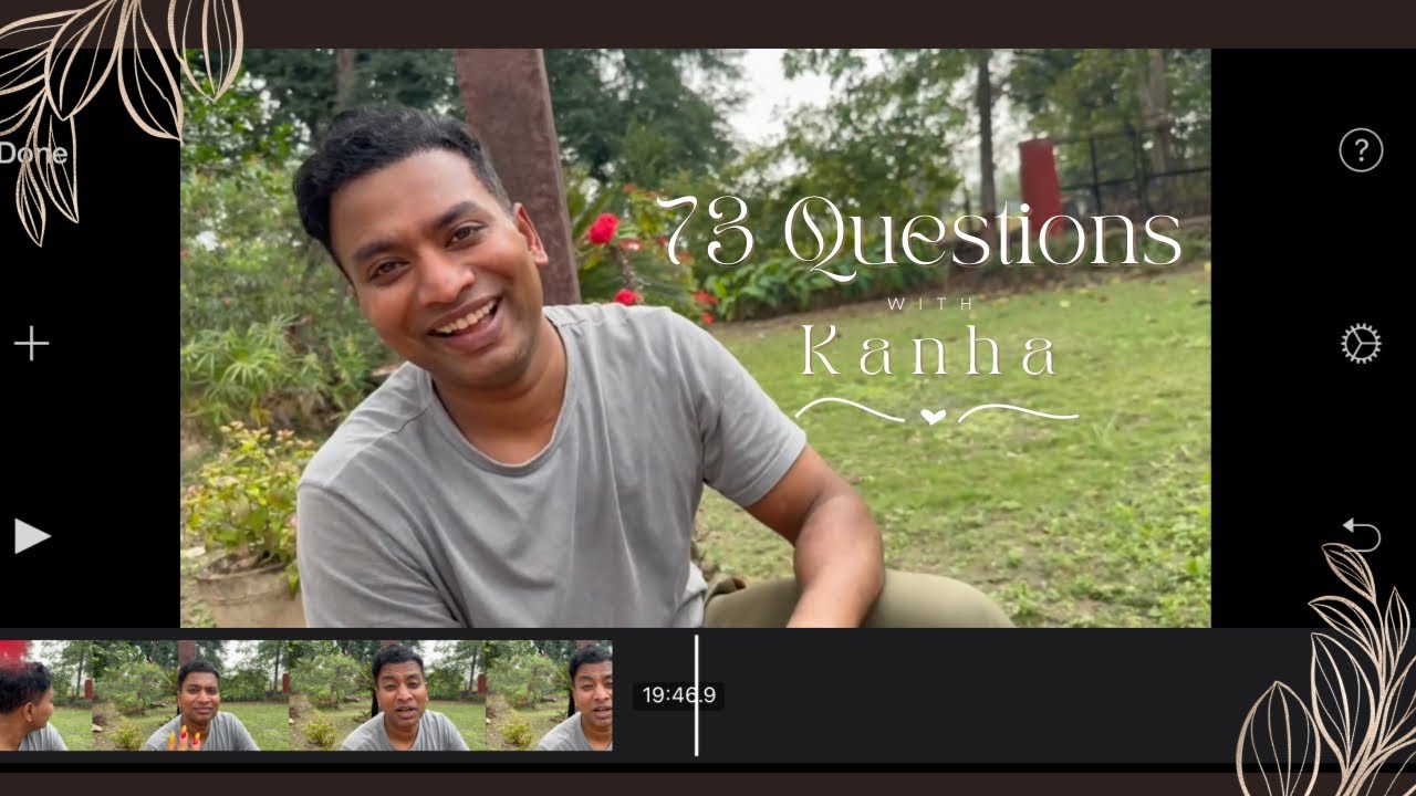 First time in front of the camera ! Video📹73 questions with Kanha 🐰 - YouTube