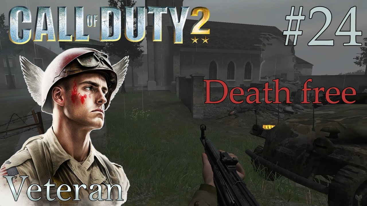 [CoD2] Approaching Hill 400 (VETERAN) - without death #24 - YouTube