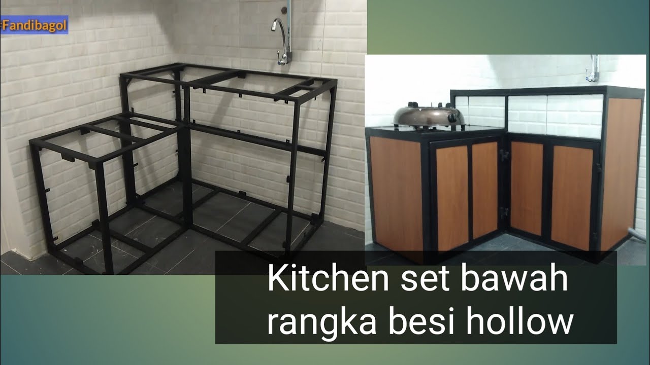 Cara buat kerangka kitchen set bawah dari besi hollow part 1 ...