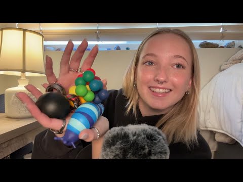 ASMR | playing with fidget toys, tapping & scratching - YouTube