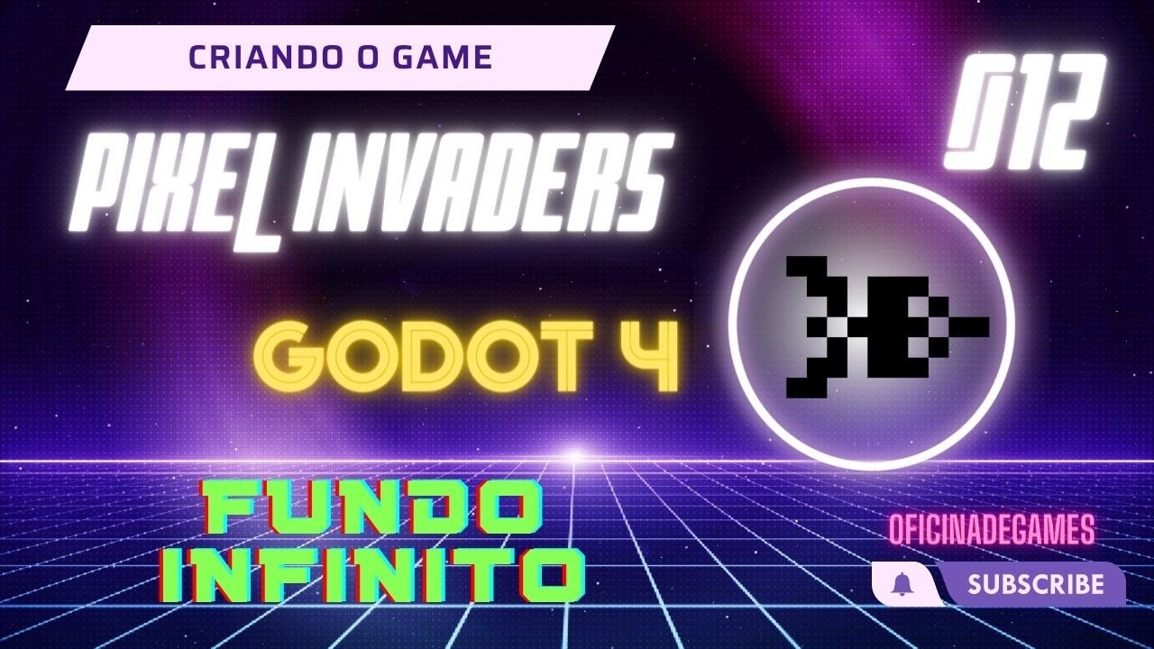 Criando o Jogo Pixel Invaders Godot 4 - 12 Fundo Infinito - YouTube