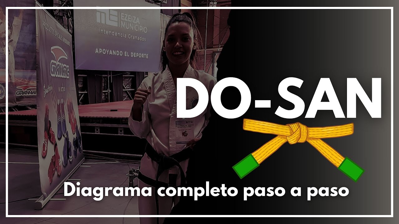 Forma DO-SAN paso a paso- Taekwondo ITF amarillo punta verde - YouTube