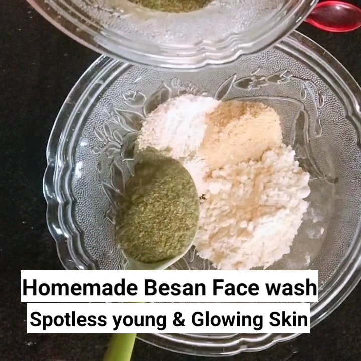 Besan Face Wash for Glowing Skin | Besan face pack for Whitening ...