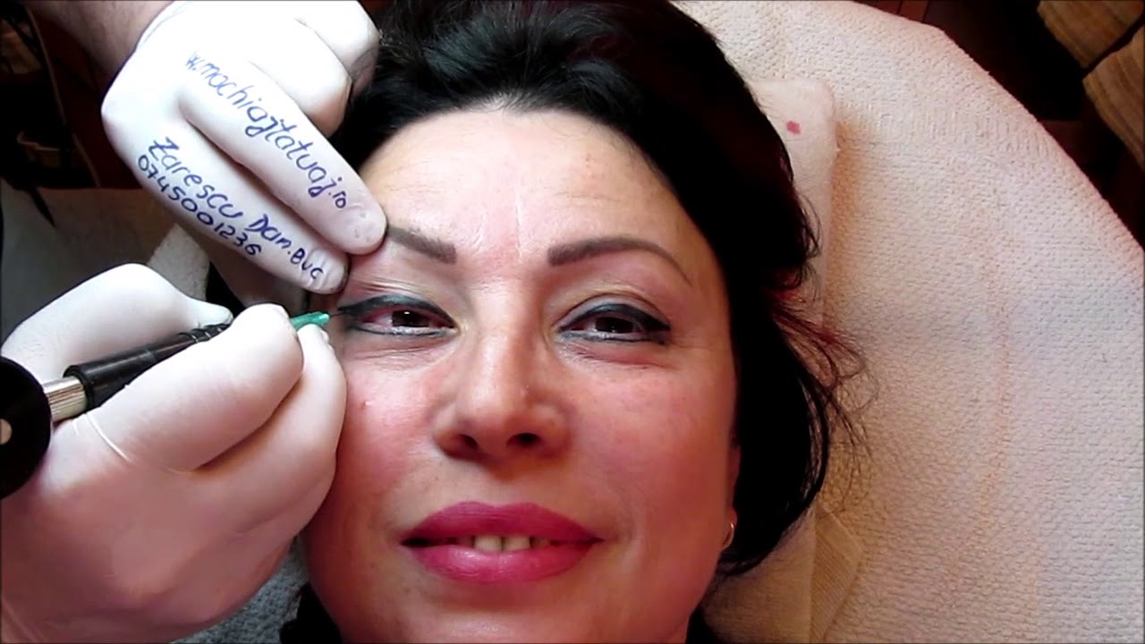 Tatuaj ochi. Galerie cu 2000 video http://www.machiajtatuaj.ro Zarescu ...