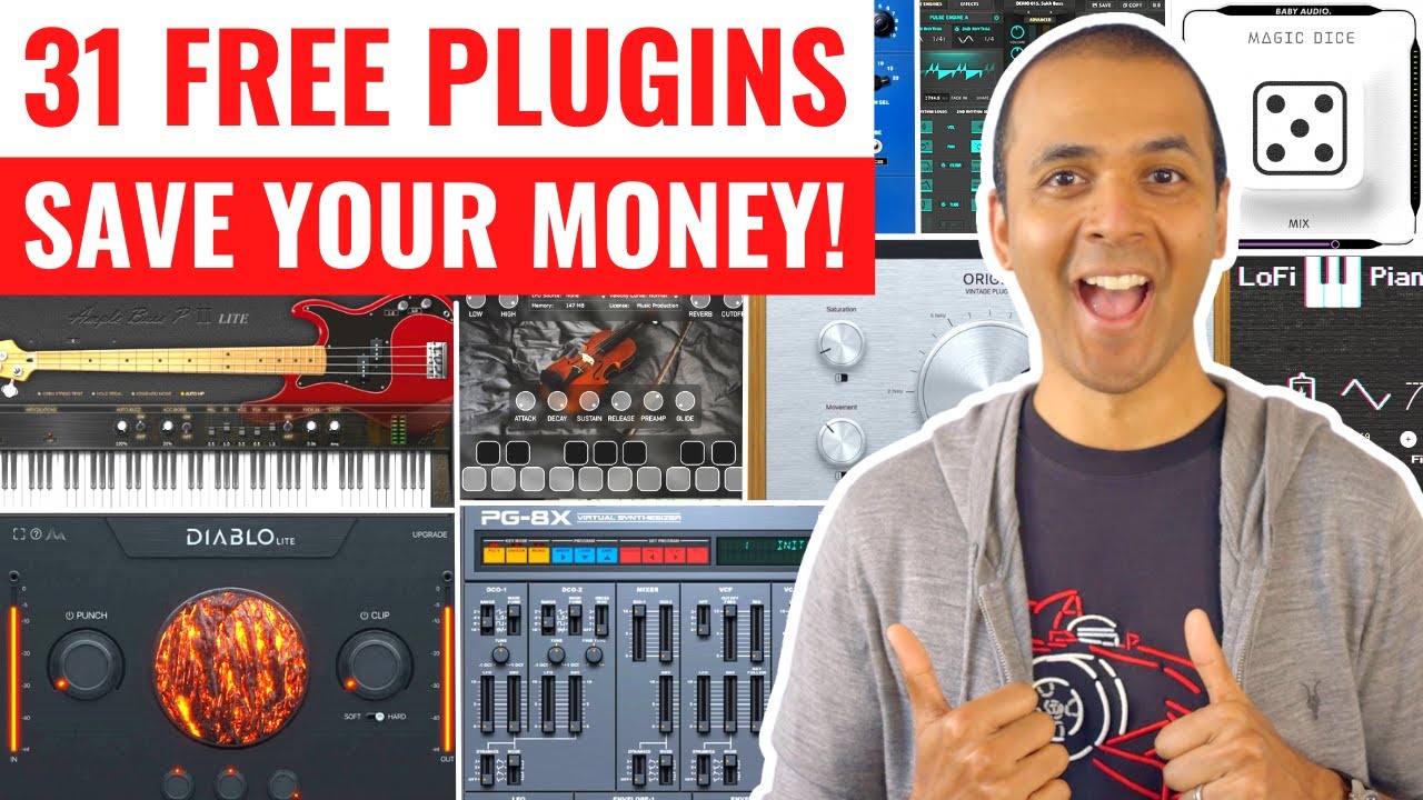 31 FREE VST PLUGINS that will save you $$$ - YouTube
