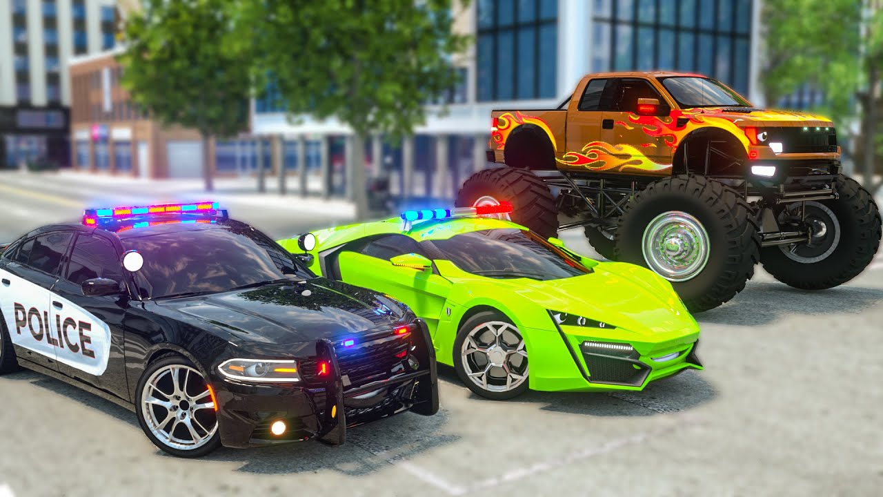 Sergeant Lucas the Police Car - Wheel City Heroes USA | Fire Truck ...