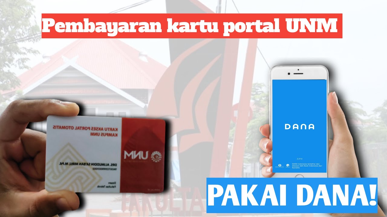 Tutorial Pembayaran Kartu Portal - Via DANA - YouTube