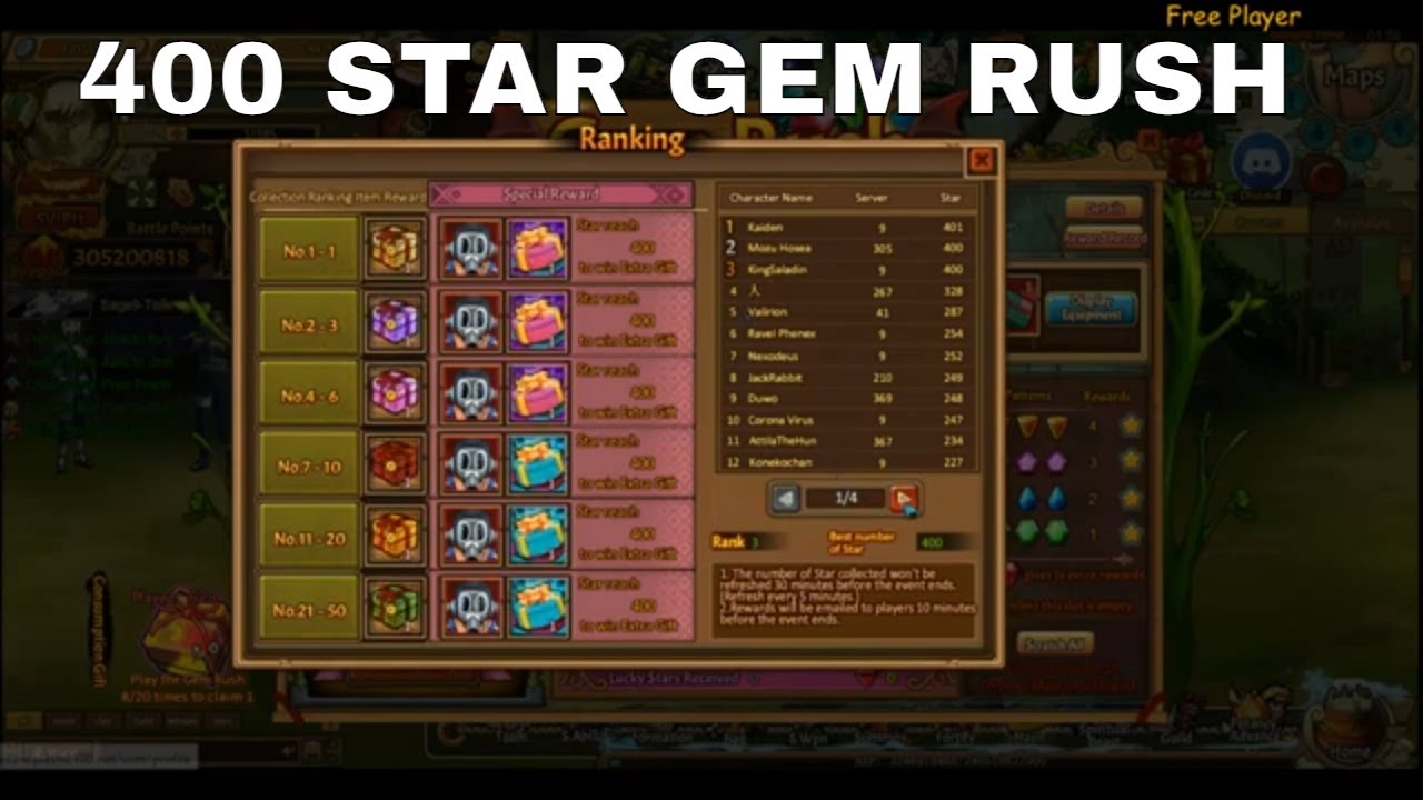 400 STAR GEM RUSH Unlimited Ninja | Ninja Classic | Anime Ninja | Ninja ...