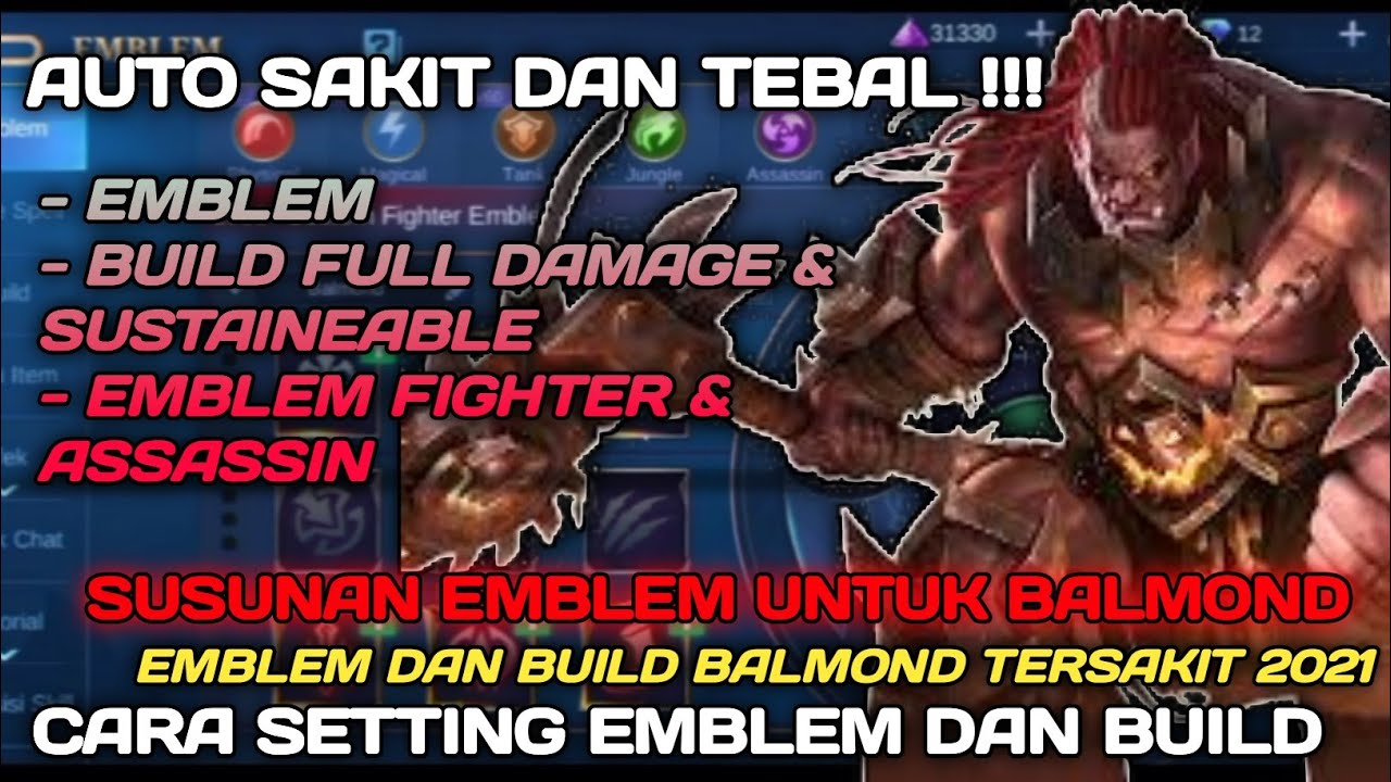 CARA SETTING EMBLEM BALMOND 2021 SETELAH UPDATE - EMBLEM BALMOND ...