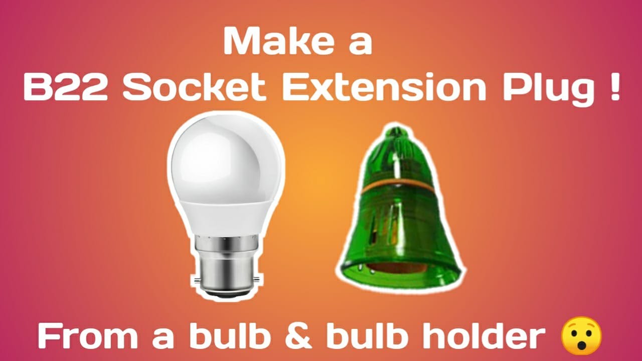 How to make a B22 socket extension plug [] By Repair Zone - YouTube
