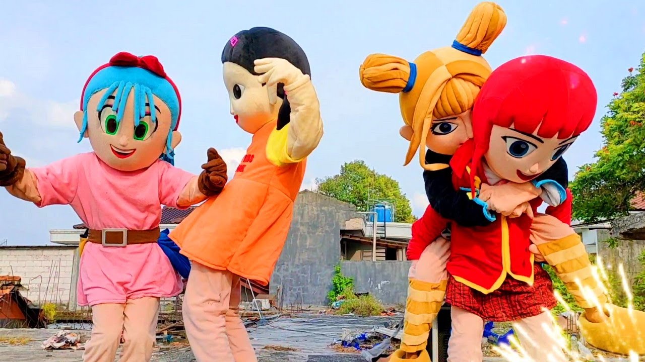 BADUT SAKURA SAILOR MOON LYLIA SQUID GAME LUCU DIGENDONG SAMBIL JOGET ...