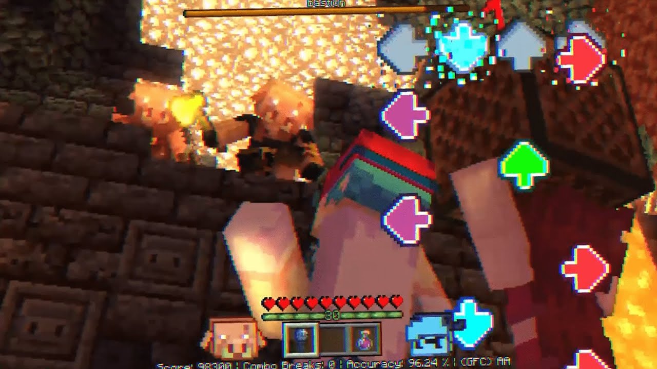 FNF VS. MOB MOD - Bastion (Minecraft BF VS. Piglin Brute) - YouTube