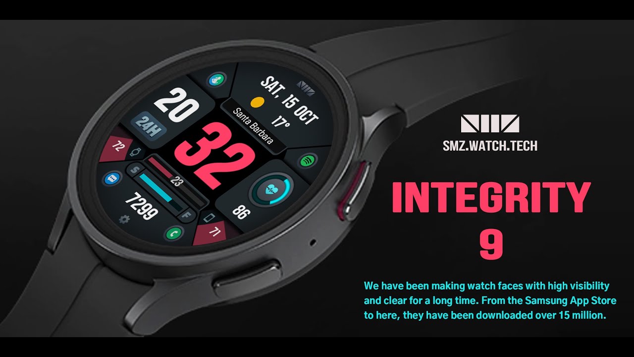 SMZ 'Integrity 9' Digital Watchface in Google Play Store - YouTube