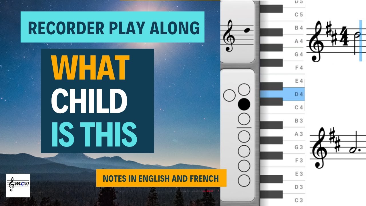 What Child Is This - Recorder Play Along 12 - YouTube