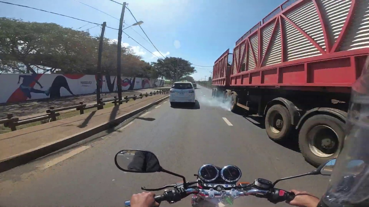 Truck Hard Braking - YouTube