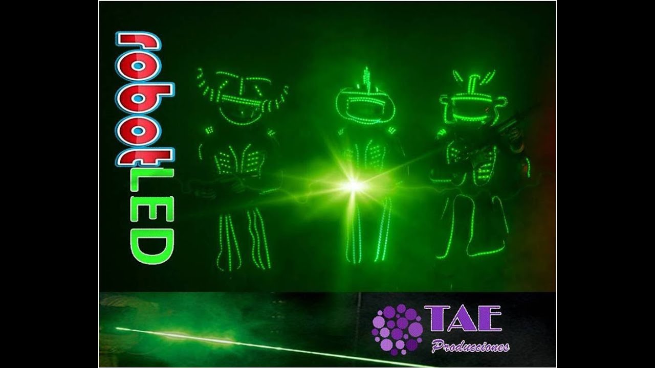 ANIMACION CON ROBOTS LED CON MAS DE 10 AÑOS DE EXPERIENCIA - YouTube