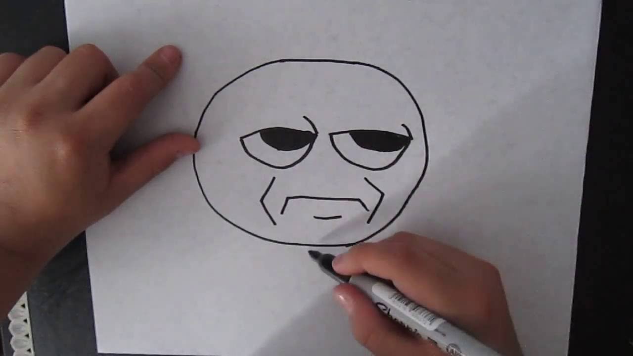 COMO DIBUJAR UN MEME PASO A PASO - YouTube