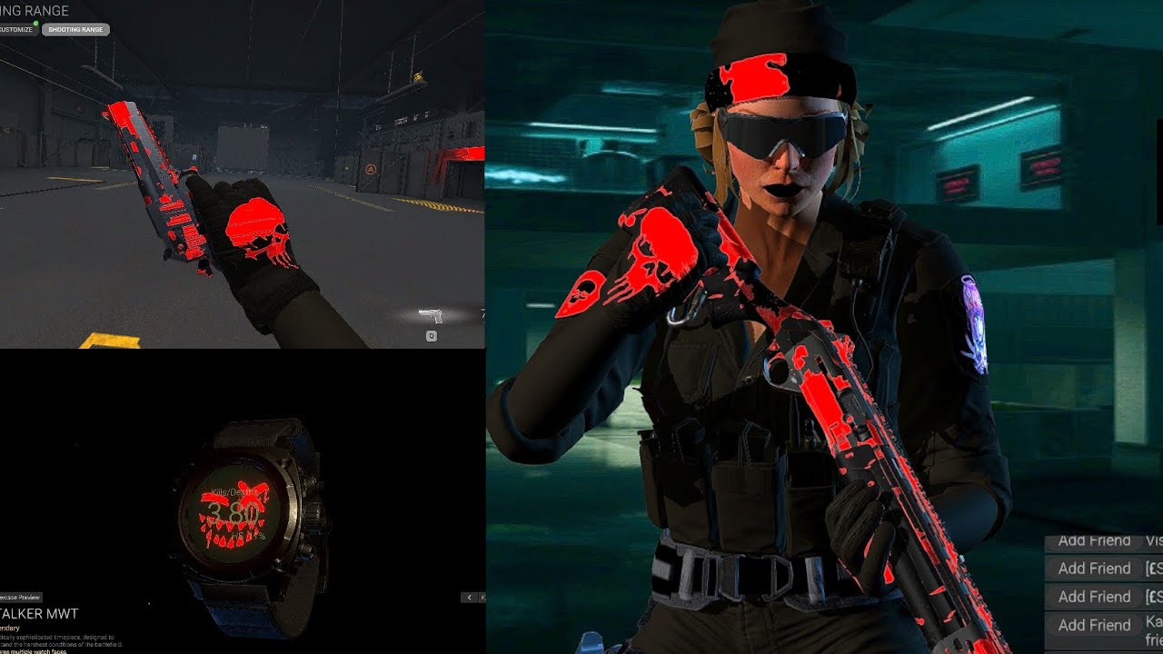 combat master red and black operator skin gameplay - YouTube