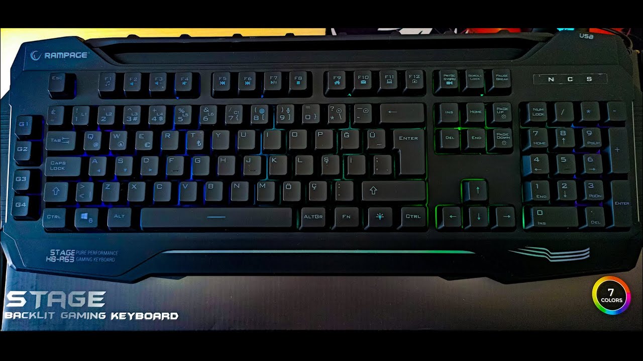 RAMPAGE KB-R63 GAMİNG KLAVYE 🤩🤩 - YouTube