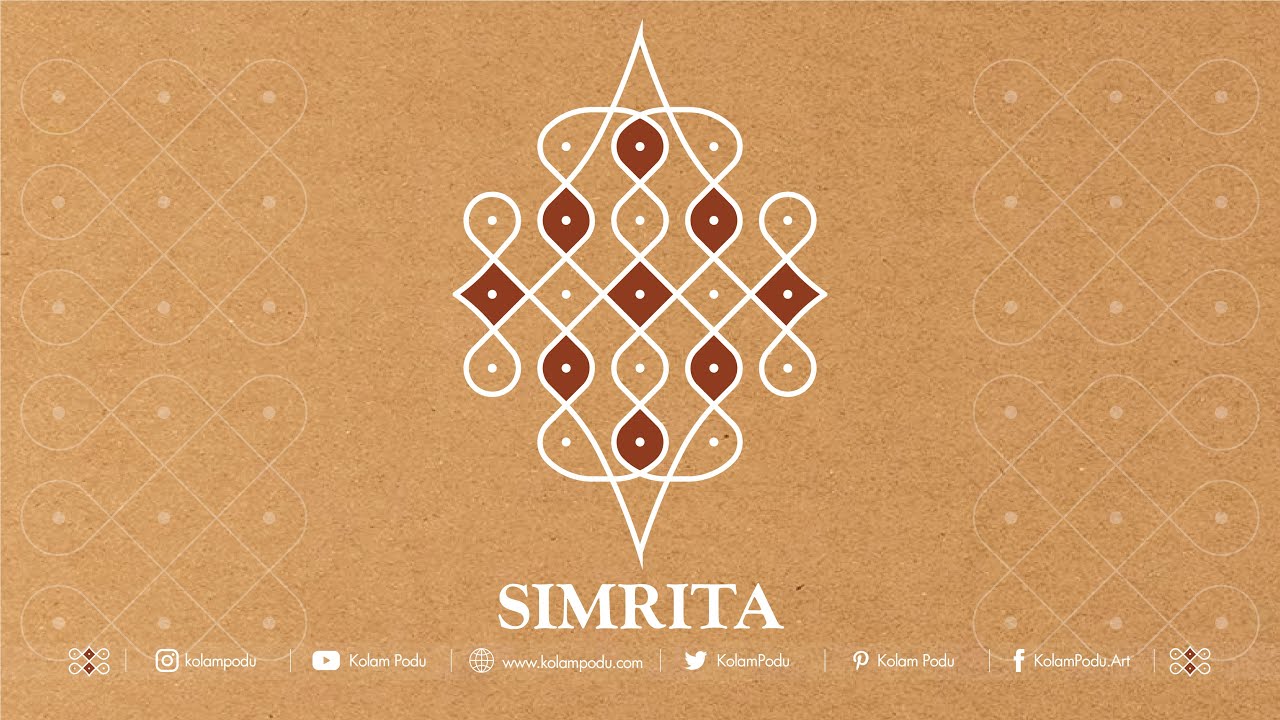 SIMRITA || 2X2 KOLAMS || INTERMEDIATE - YouTube