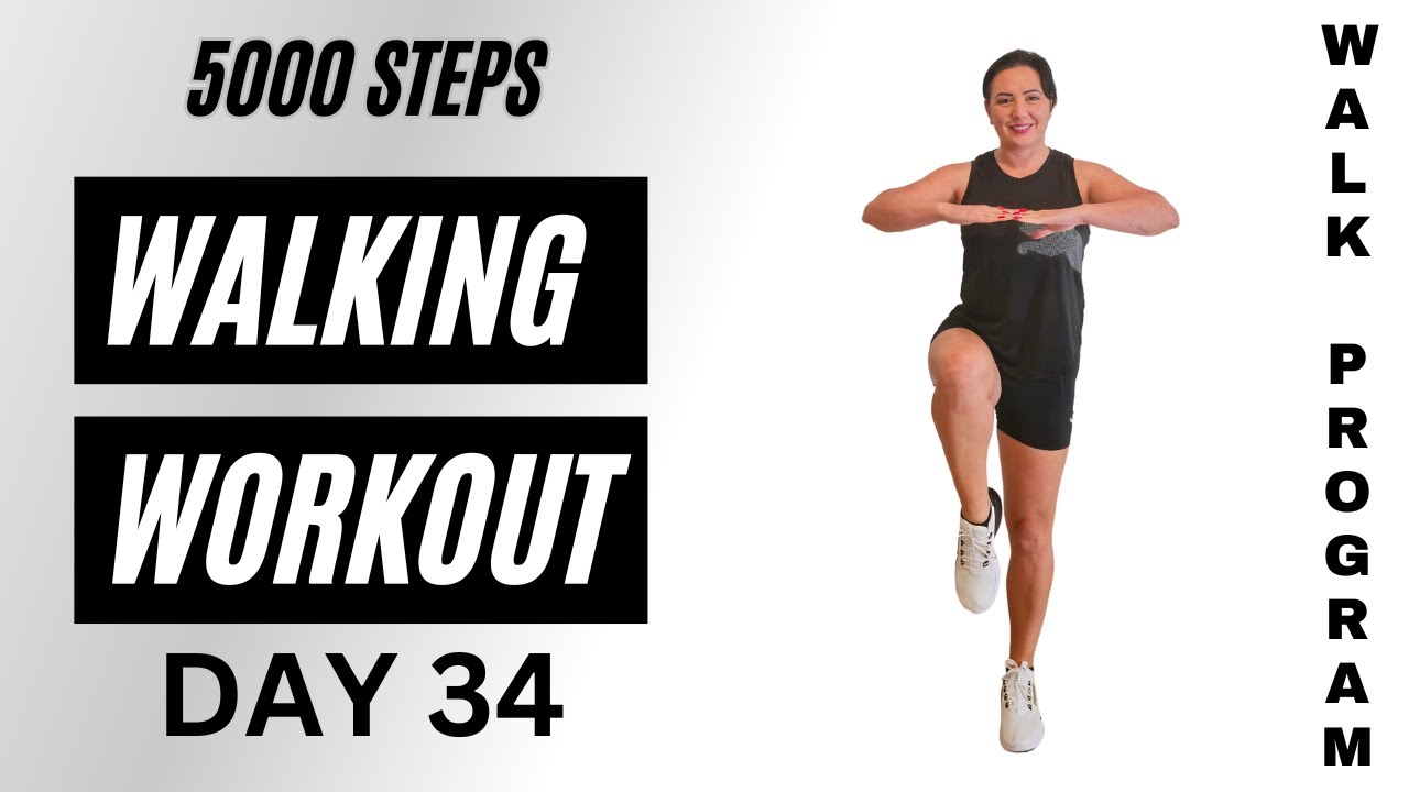 5000 Steps Indoor Walking Workout | Fat Burning Training | 35-Min ...