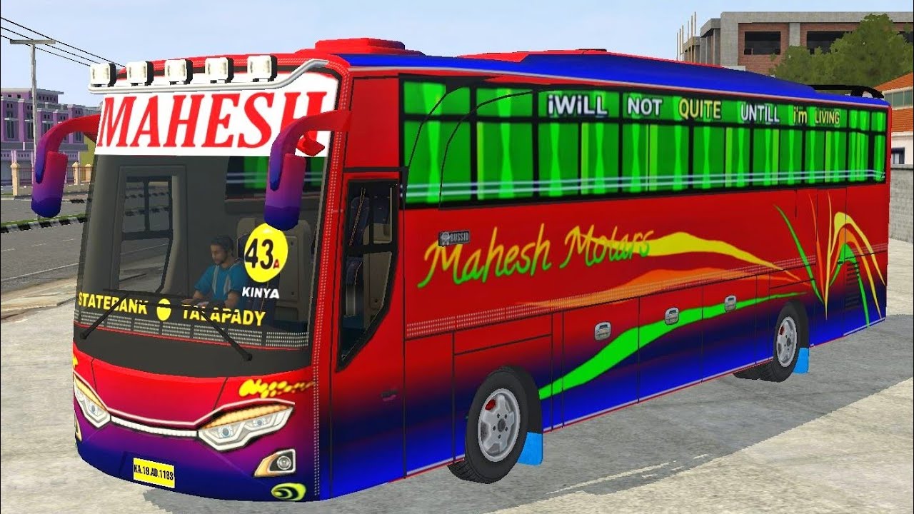 MAHESH TRAVELS MANGALORE BUS LIVERY FOR BUSSID ! JET BUS ! - YouTube