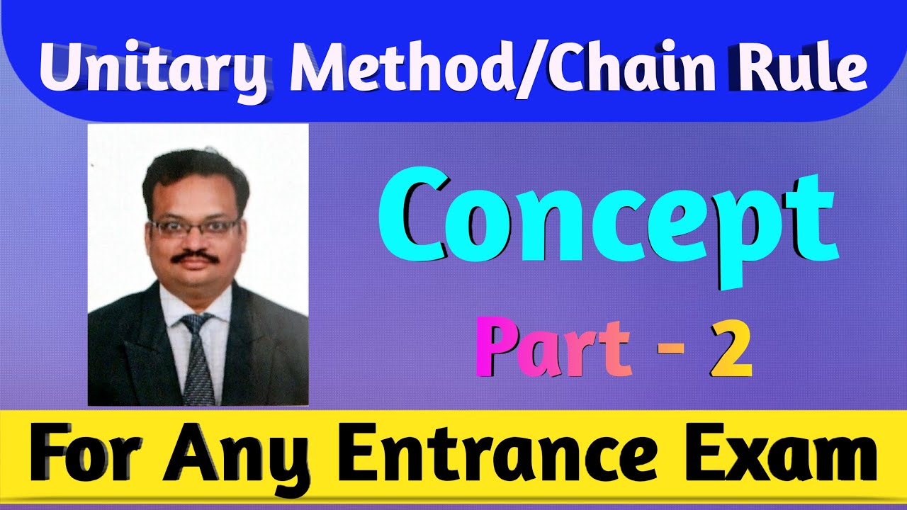 Unitary Method / Chain Rule (PART - 2) || in Hindi || in English - YouTube