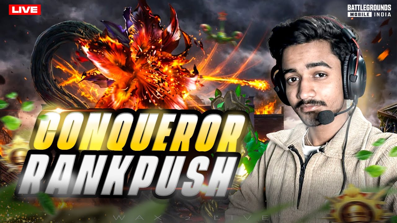 PLATINUM TO CONQUEROR RANK PUSH DAY 3II BGMI LIVE II🔥😳 ‪@Wax2Gaming ...
