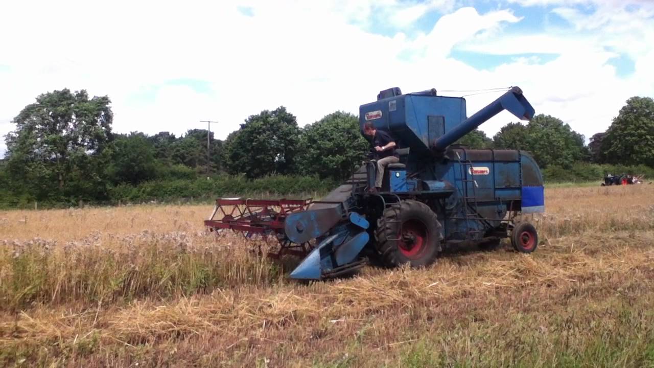 Ransomes 902 combine harvester - YouTube