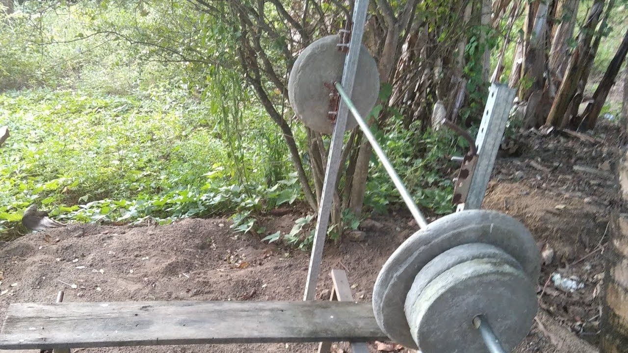 como fazer banco de supino caseiro partes 1 - YouTube