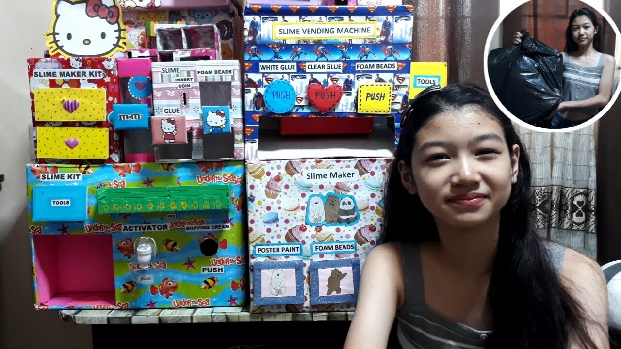 THROWING MY OLD SLIME KIT AND SLIME VENDING MACHINE!!! - YouTube