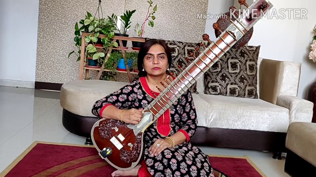 BA 1st Year Music Instrumental, Sitting Posture and holding of sitar by ...