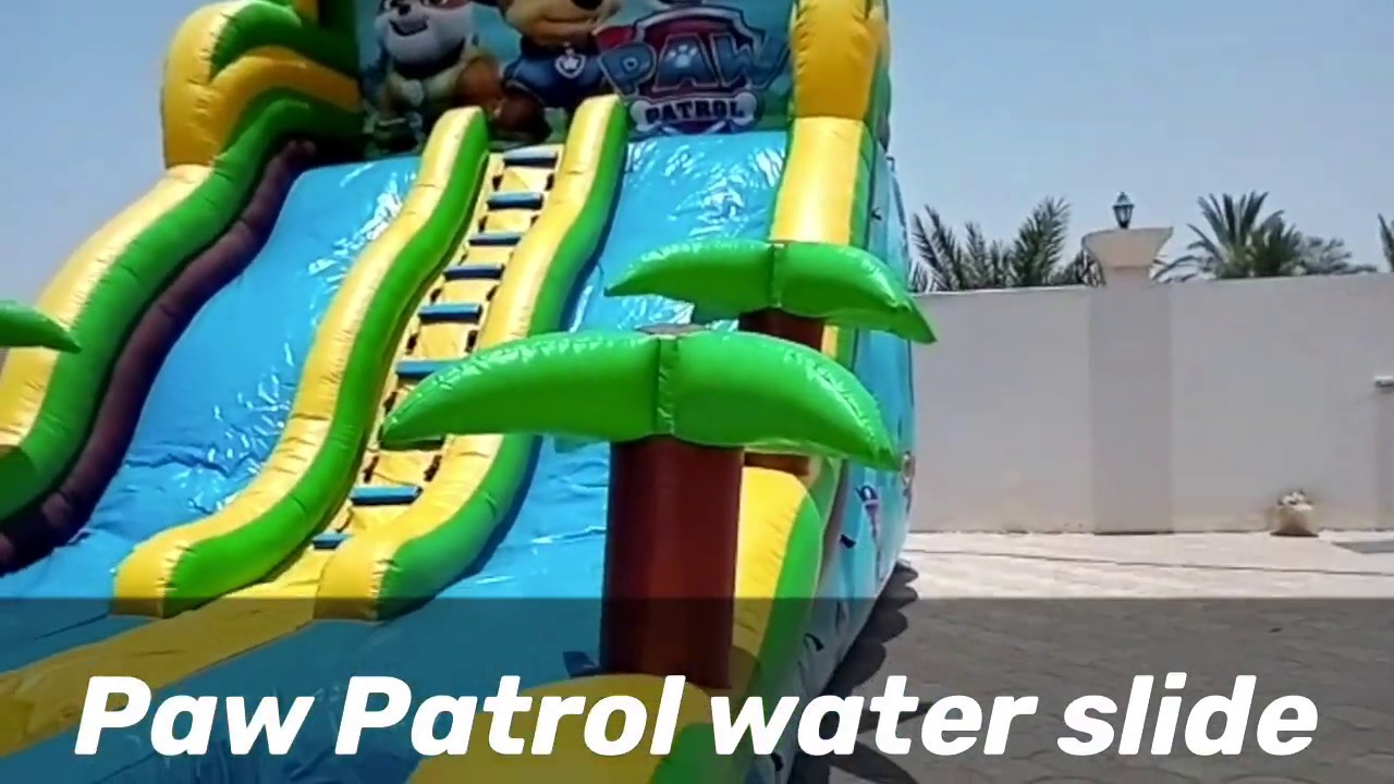 Paw Patrol Water Slide - YouTube