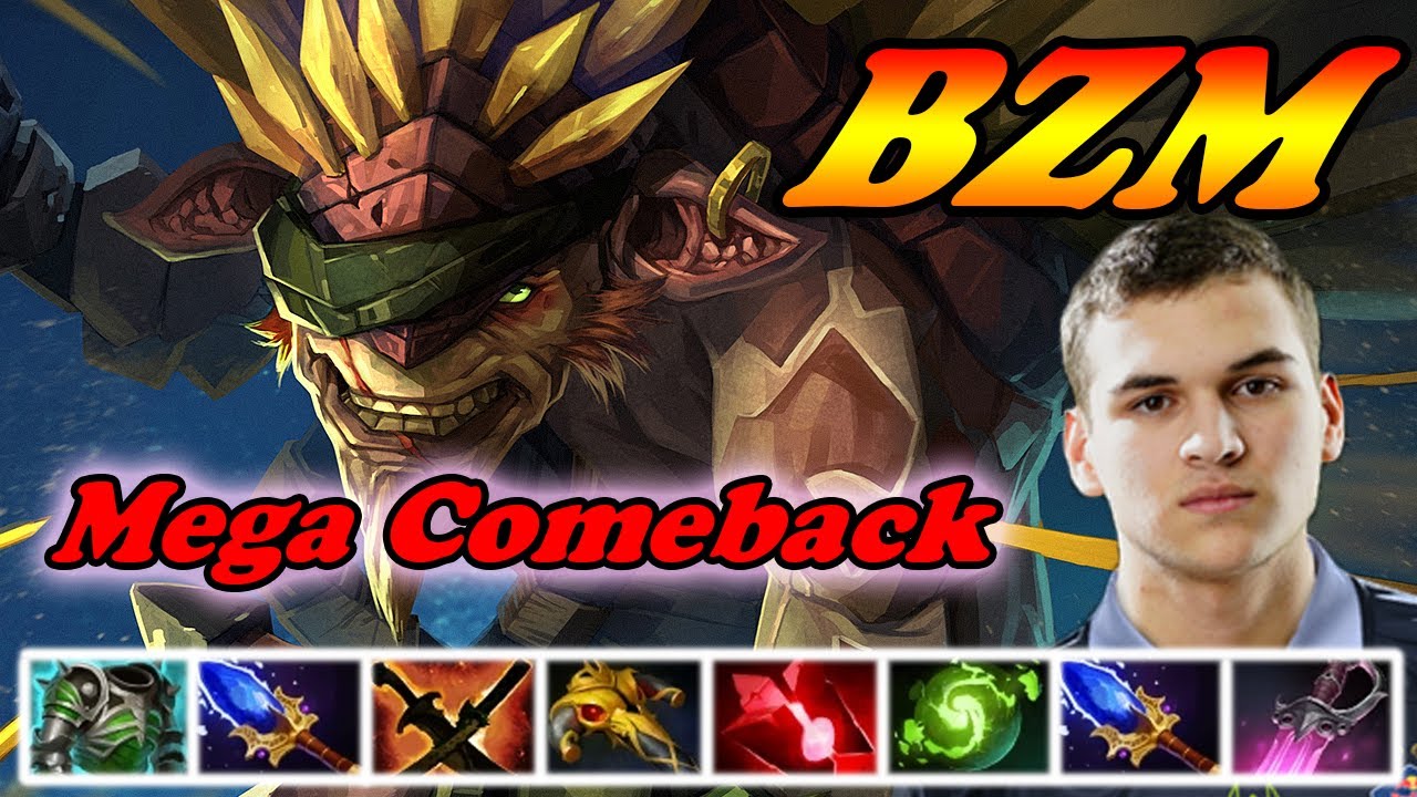 Bzm top tier Bristleback mid full slots Mega comeback | BZM Dota 2 ...