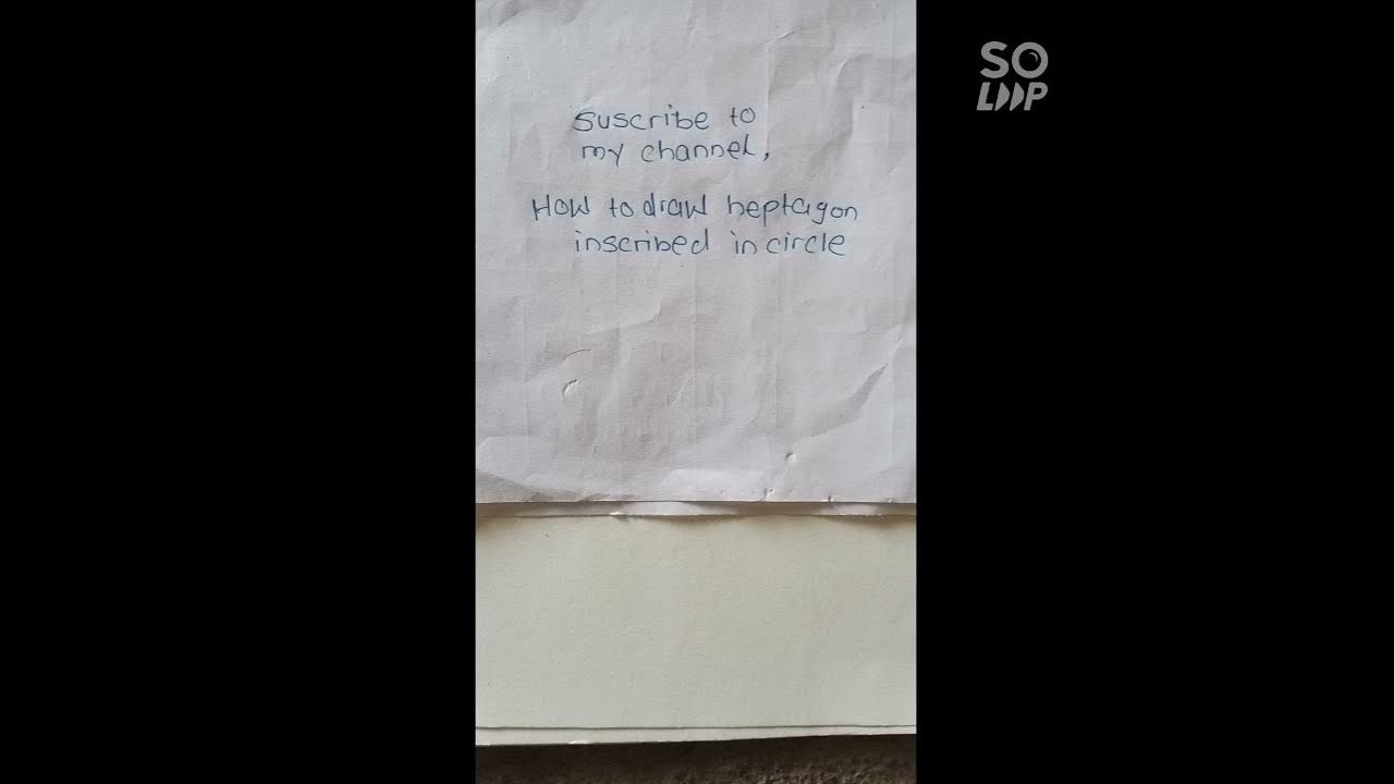 how to draw heptagon inscribed in circle - YouTube