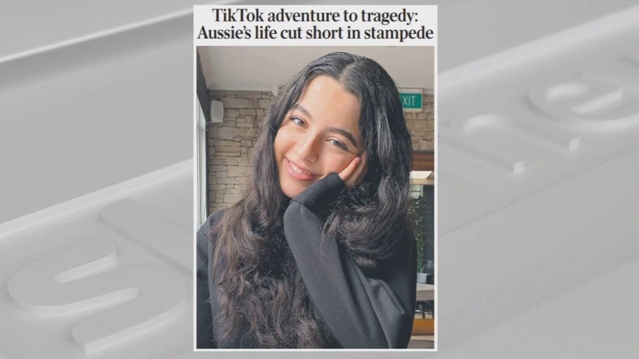 Tributes flow in for 23-year-old stampede victim Grace Rached - YouTube