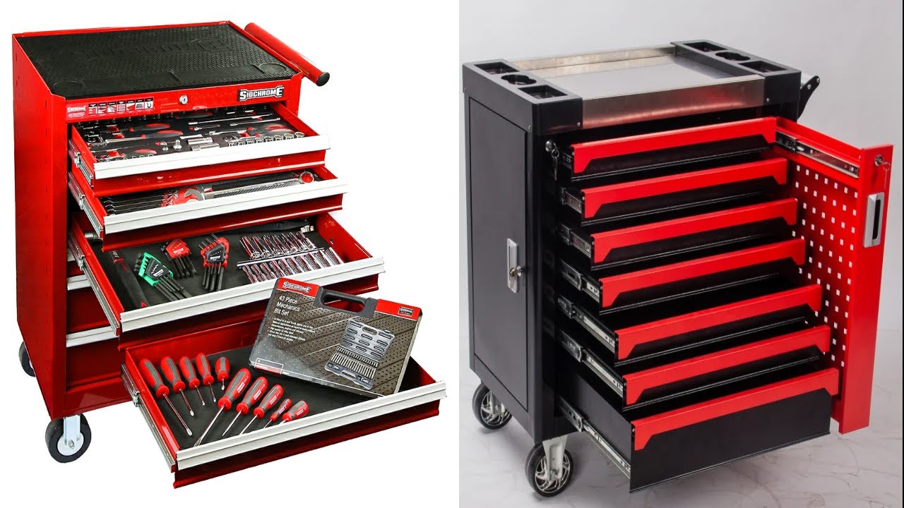 Tool Sets Rolling Box Heavy Duty Stainless Steel Tool Chest 7 Drawers ...