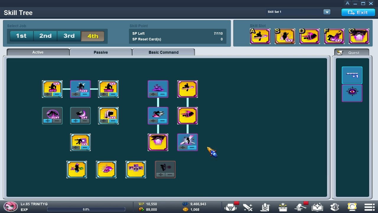 Grand Chase Classic - Ley Skill Tree [All Boss Skills] - YouTube
