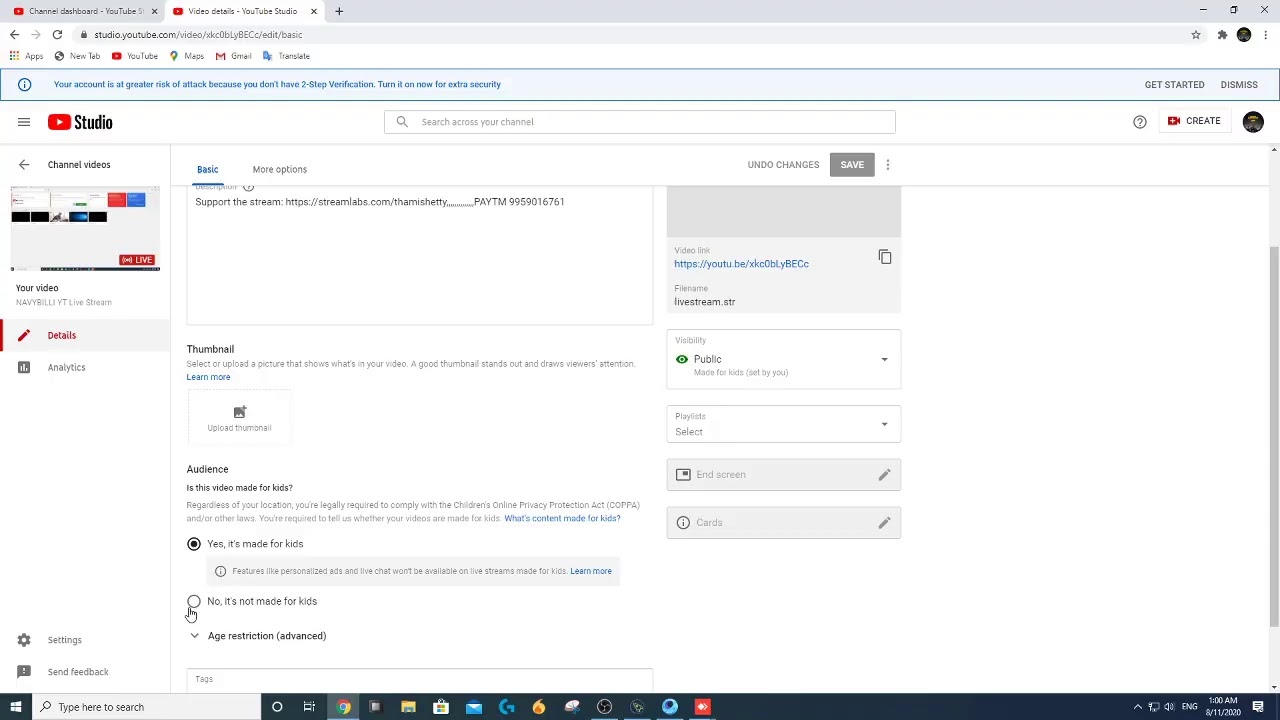 BOT YT Live Stream - YouTube
