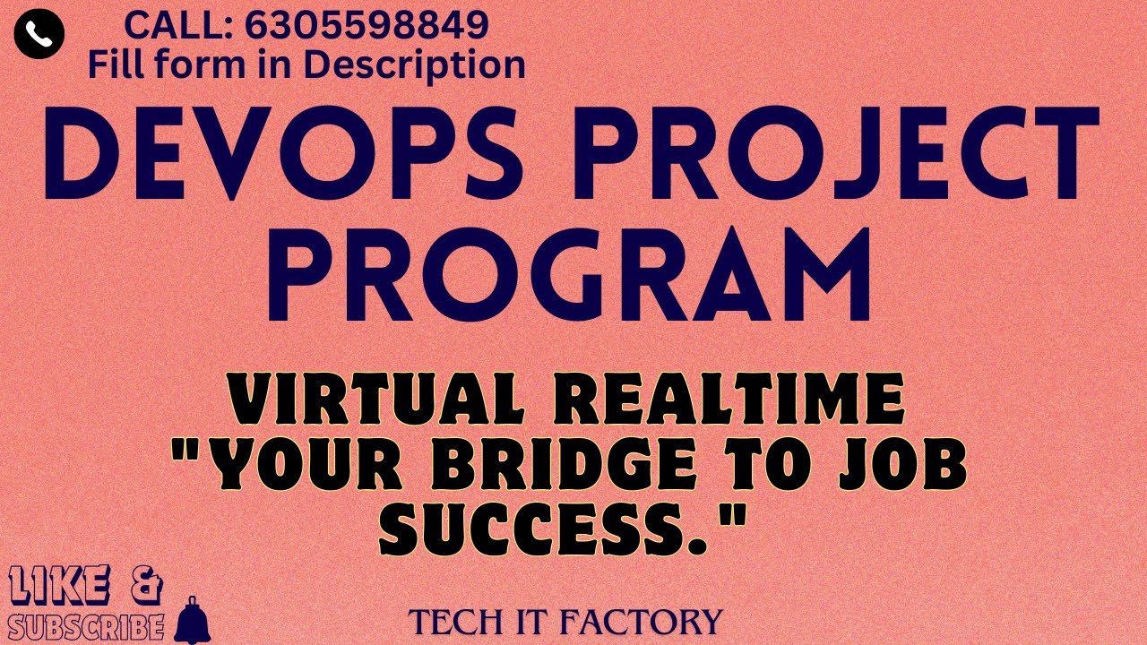 Devops Project Program Devops Virtual Startup Devops Dynamics Devopsproject Techitfactory 5784