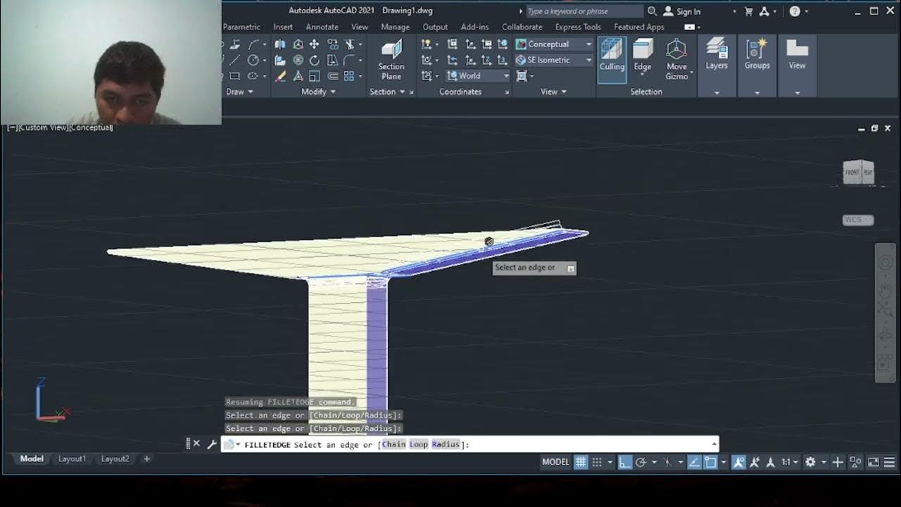 Pembuatan produk ruang kerja programmer dengan AutoCAD 3D, Femas Zacky Ramadhan_Selasa 1_24-139 ...