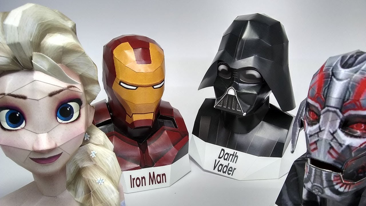 Papercraft – Personajes de películas - YouTube